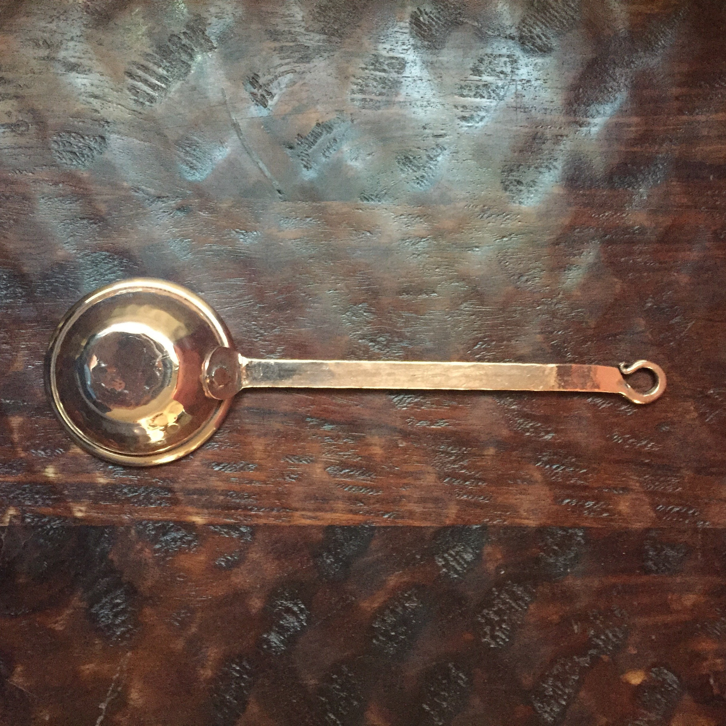Hammered copper 1oz coffee scoop measuring spoon (2 tablespoons)