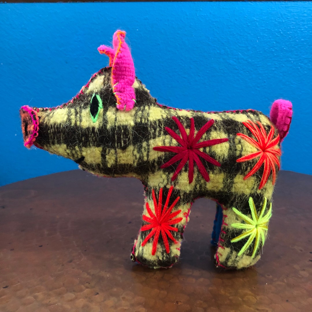 Hand Sewn Stuffed Animal Pig Plush Toy - Etsy