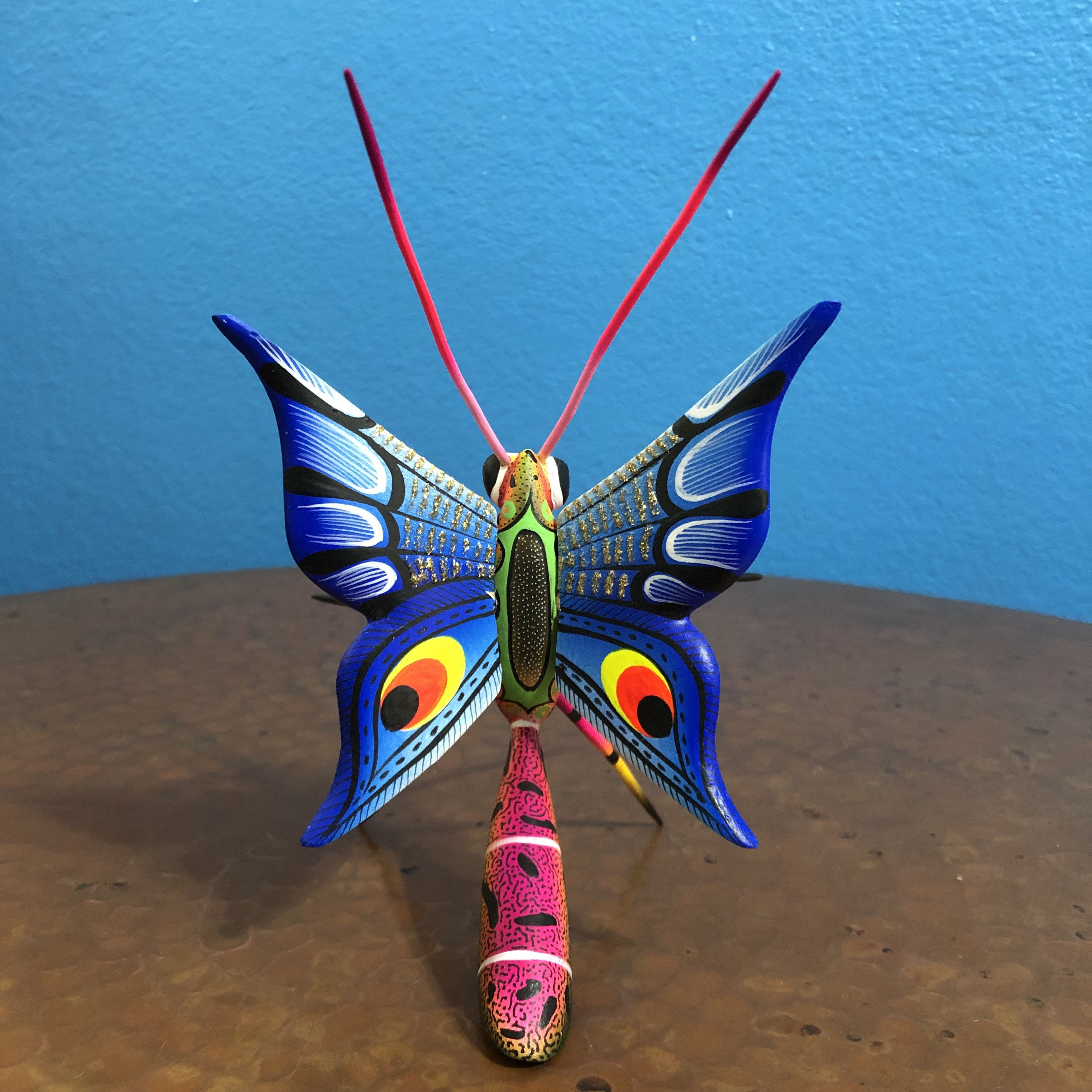 Alebrije Butterfly Handcrafted Wood Carving by Zeny Fuentes & Reyna ...