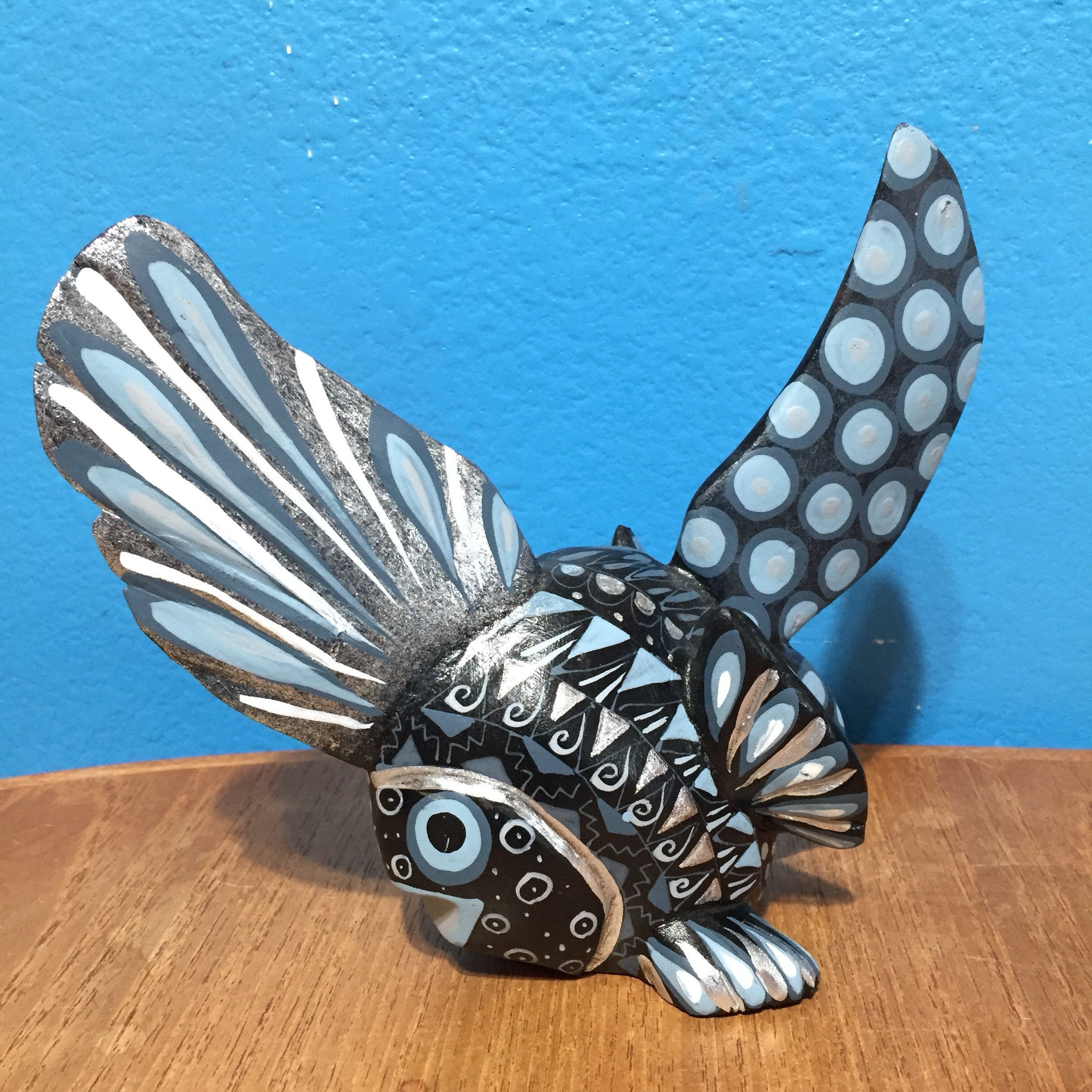 Alebrije Fish Handcrafted Wood Carving by Zeny Fuentes & Reyna Piña ...