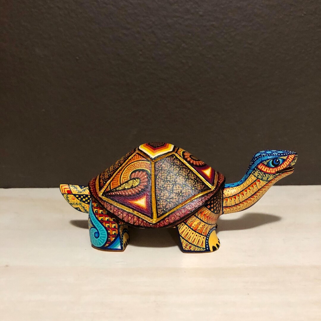 Alebrije Turtle Handcrafted Wood Carving by Luis Garcia From Oaxaca ...