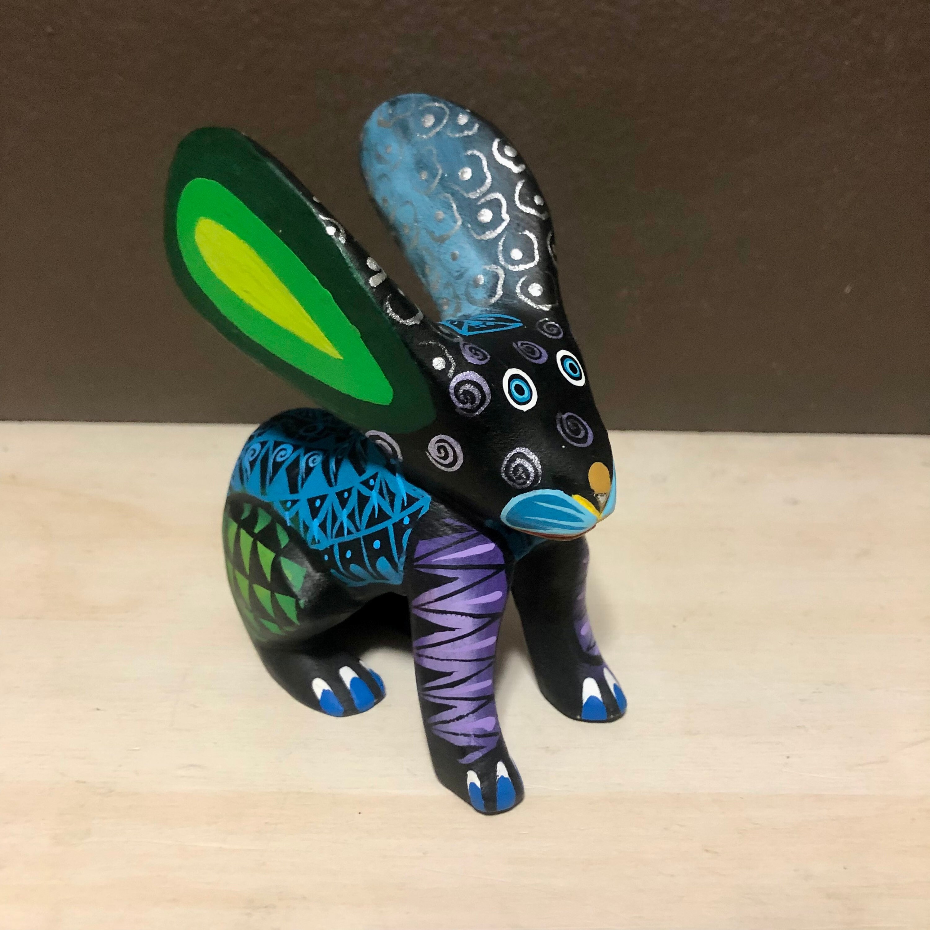 Alebrije Rabbit Handcrafted Wood Carving by Zeny Fuentes and Reyna Piña ...