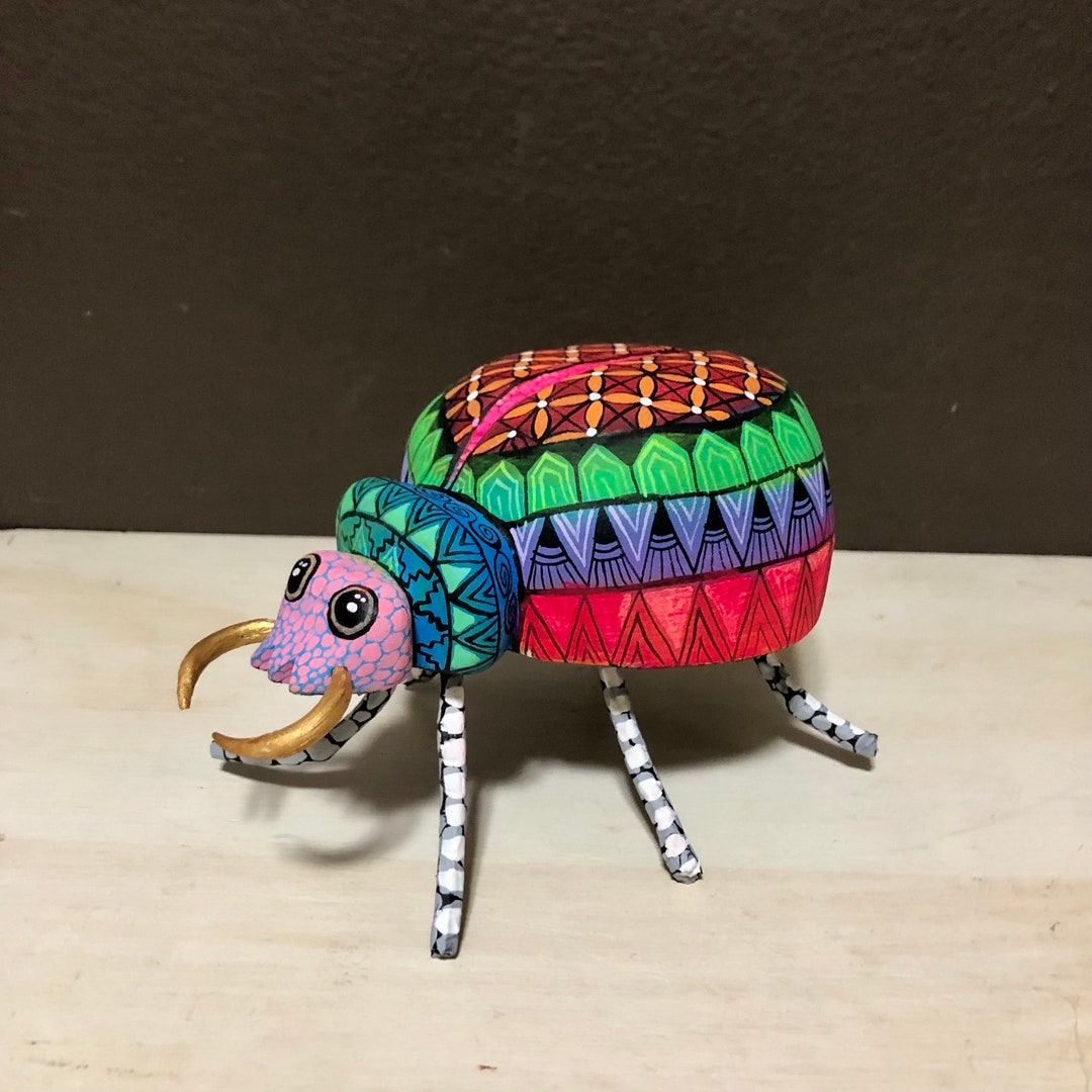 Alebrije Beetle Wood Carving by Roberto and Esperanza Martinez From ...