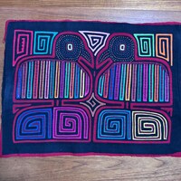 Handsawn Colombian Mola Abstract Design - Etsy
