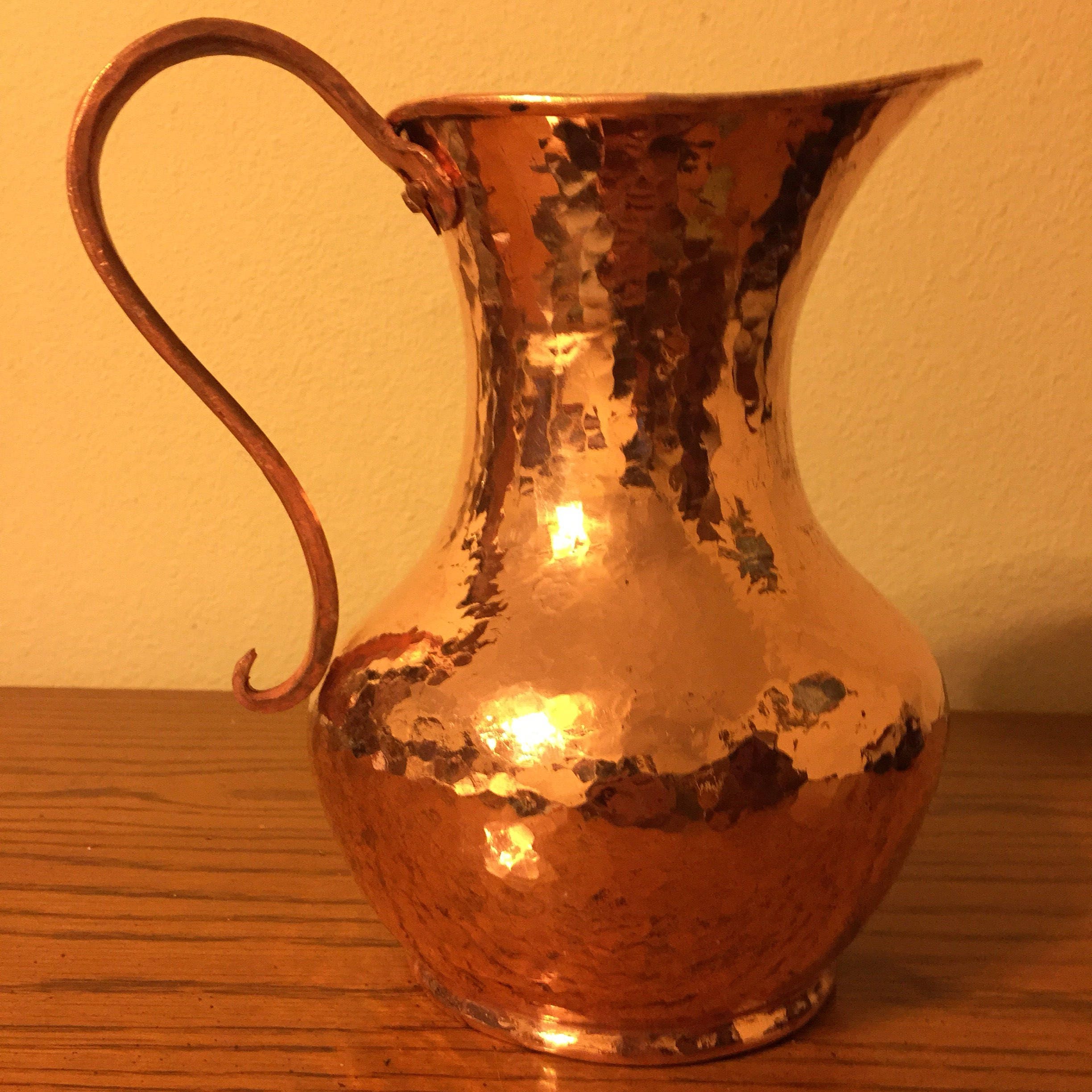 Hammered Copper Pitcher - 1.5 Liters, 100% pure copper