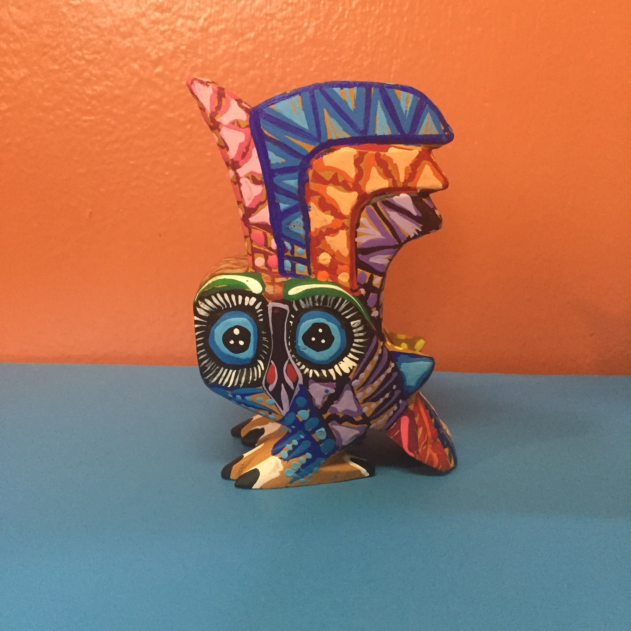 Alebrije Owl Handcrafted Wood Carving by Zeny Fuentes & Reyna Piña from ...
