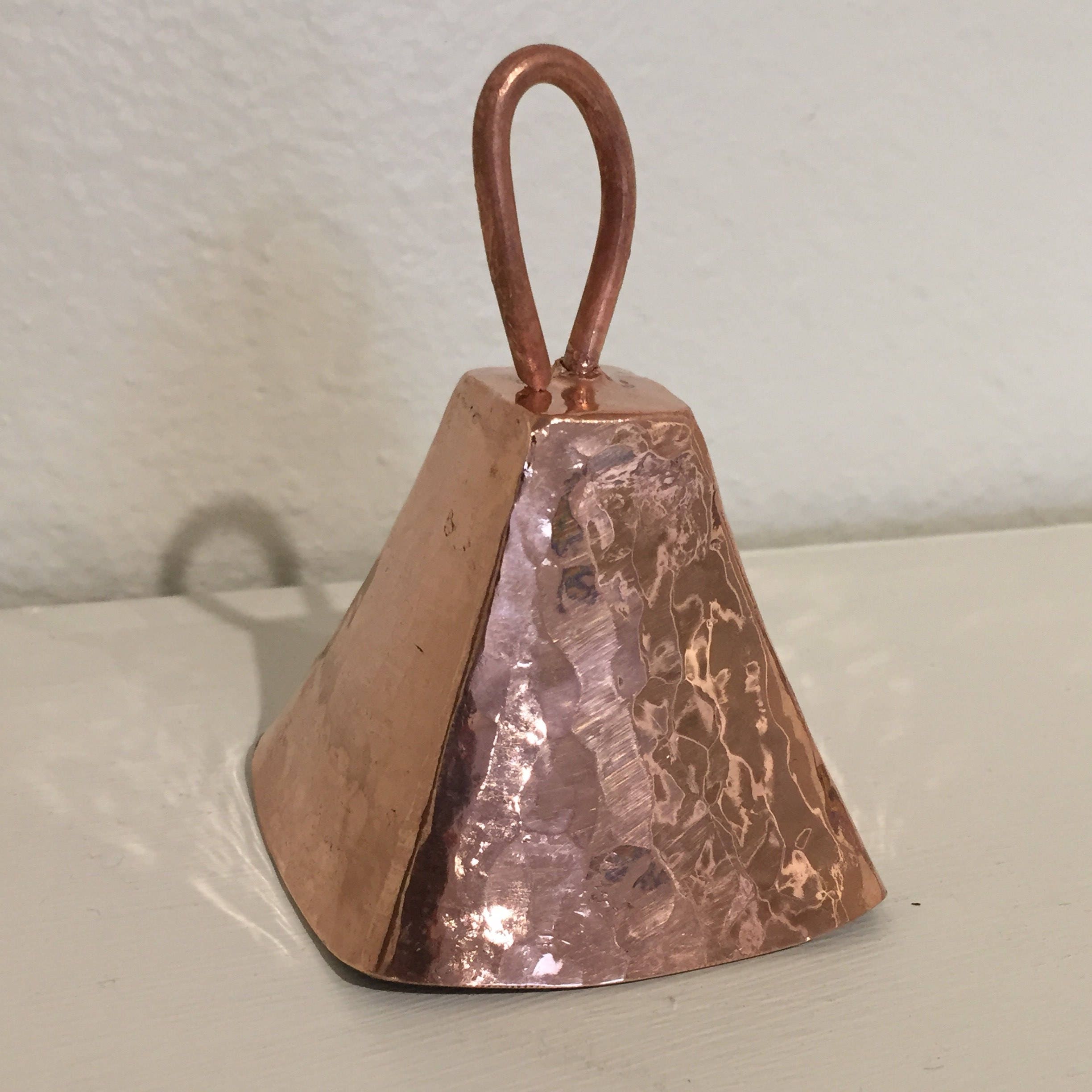 Pure Hammered Copper Cowbell (3 1/2)