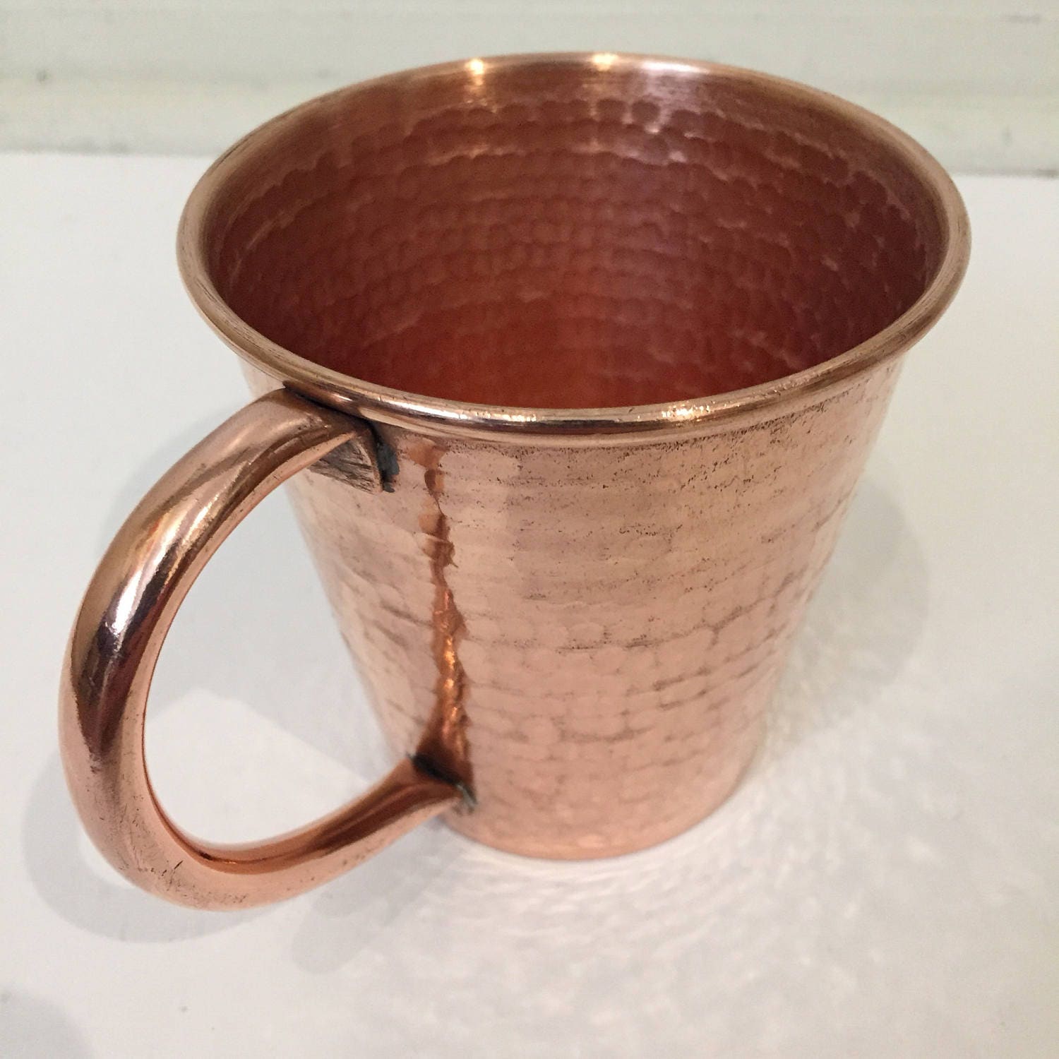 13oz Moscow Mule Hammered Copper Mug, tapered
