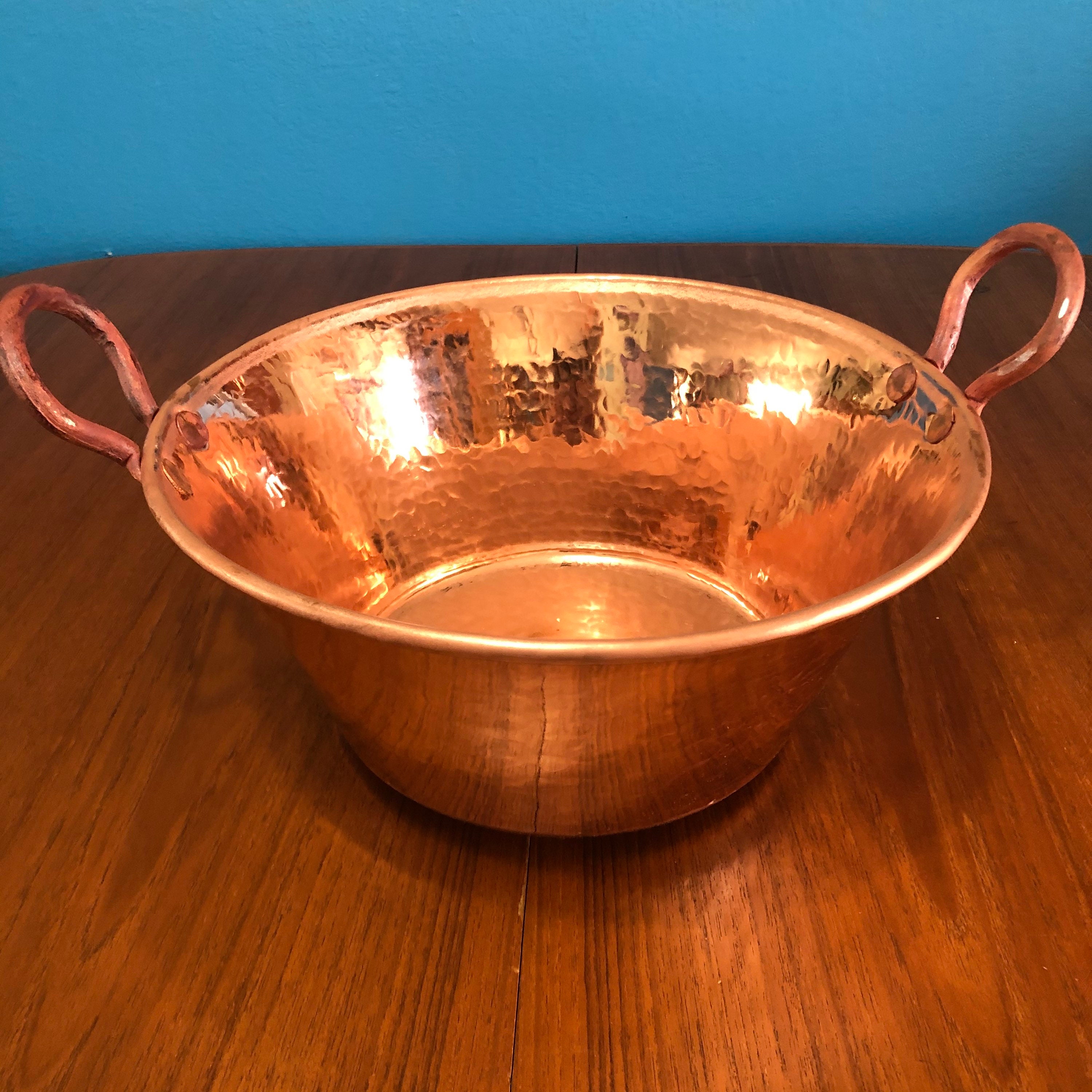 11” Hammered Pure Copper Jam Pan