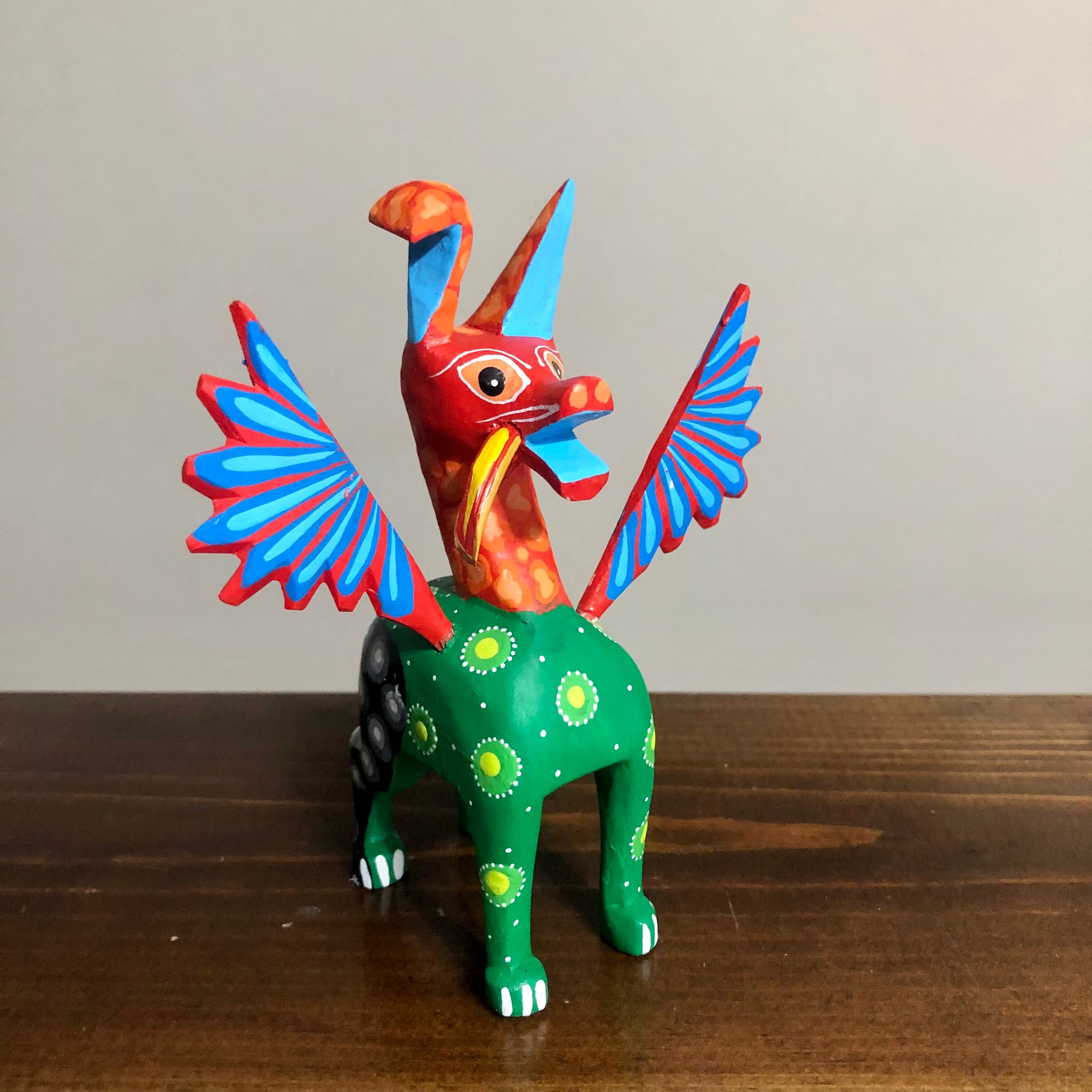 Alebrije Spirit Dog Handcrafted Wood Carving by Zeny Fuentes & Reyna ...
