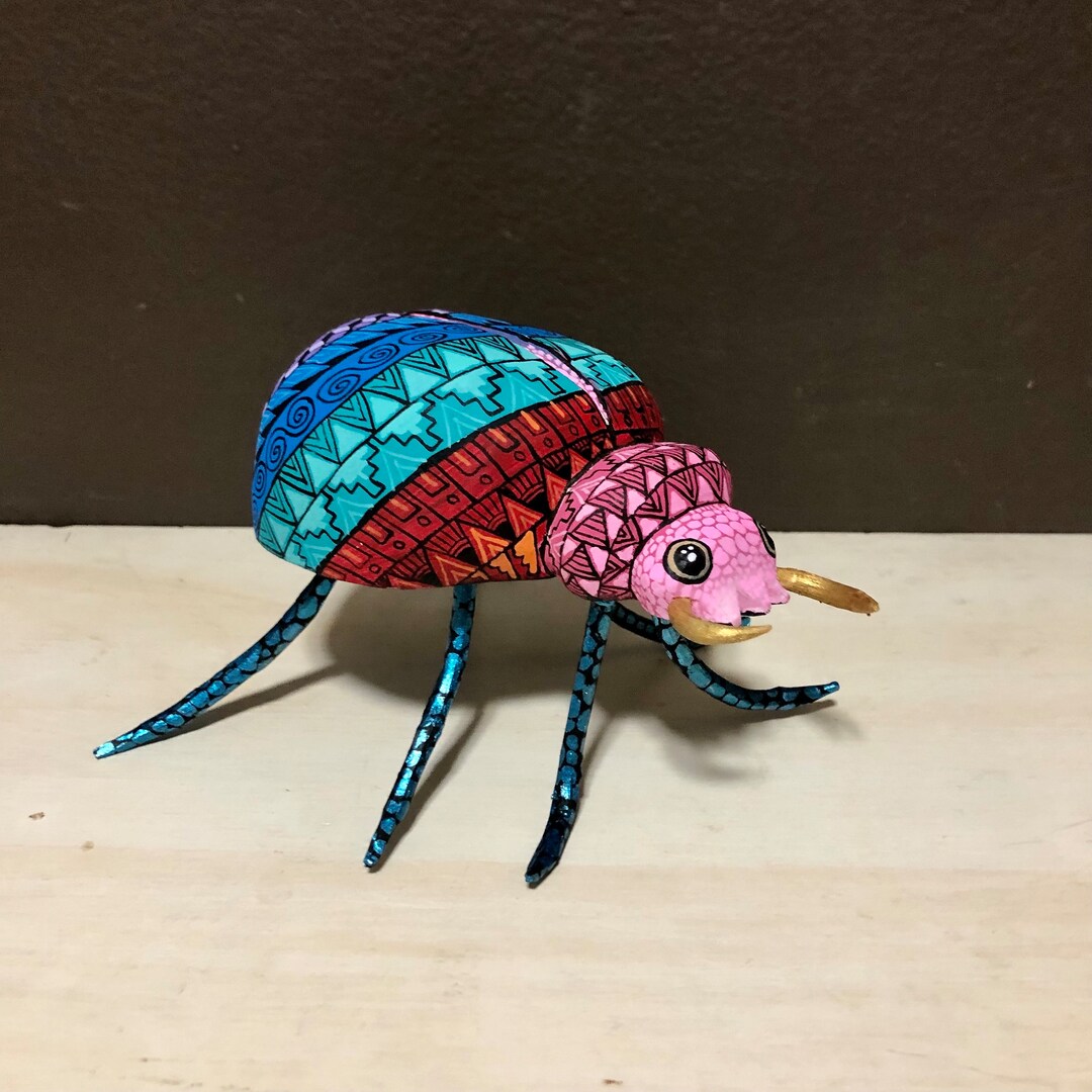Alebrije Beetle Wood Carving by Roberto and Esperanza Martinez From ...