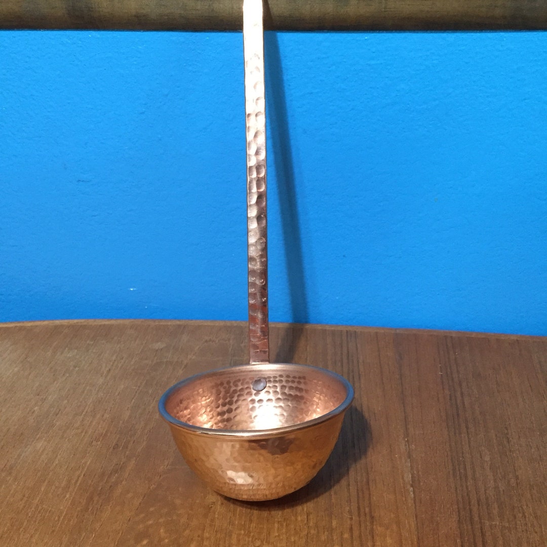 Pure Hammered Copper 8oz Ladle - Etsy