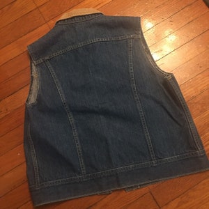 Vintage Lee Denim Vest - Etsy