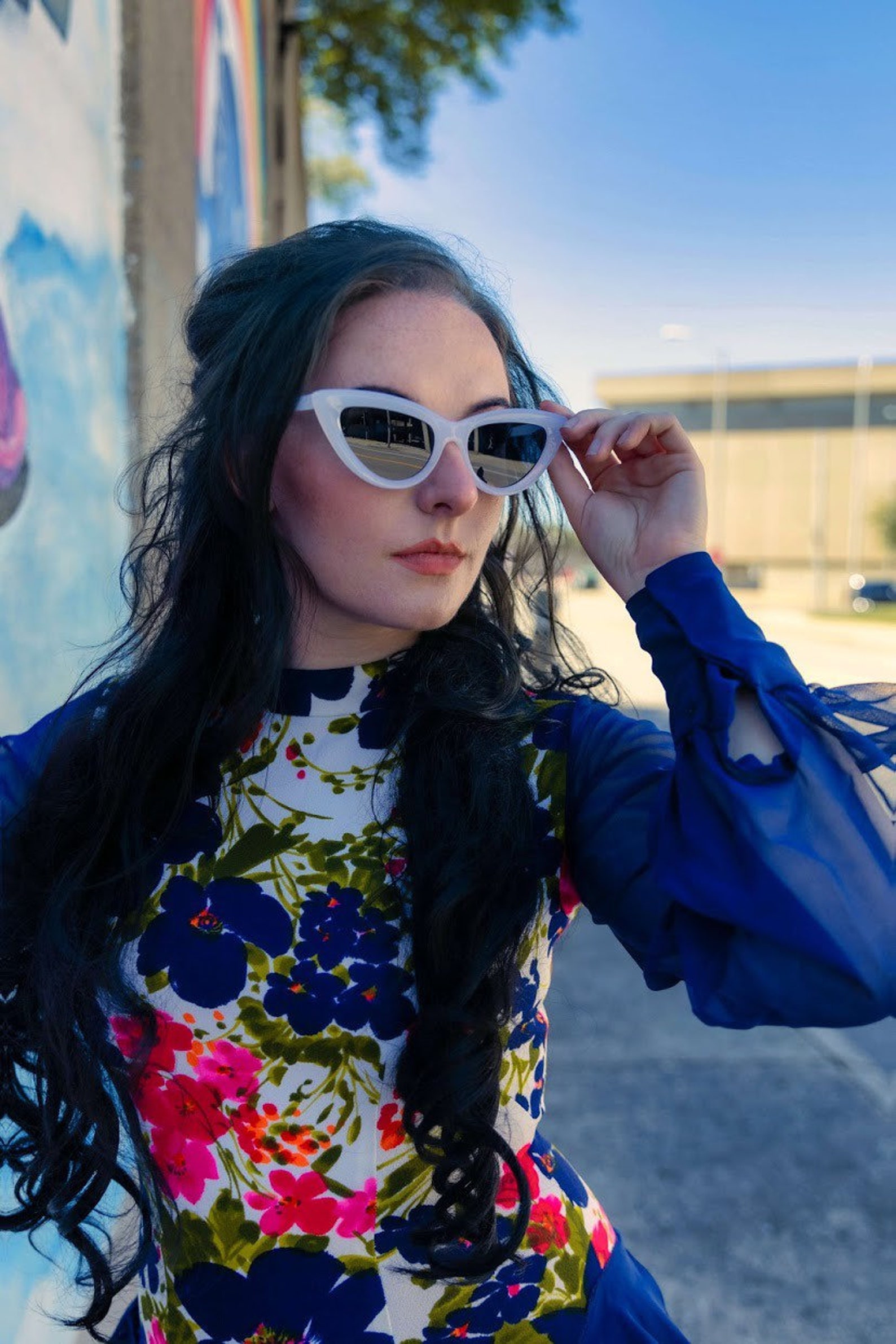 Blue Floral 1960s Vintage Mod Roller Skating Dress - Etsy