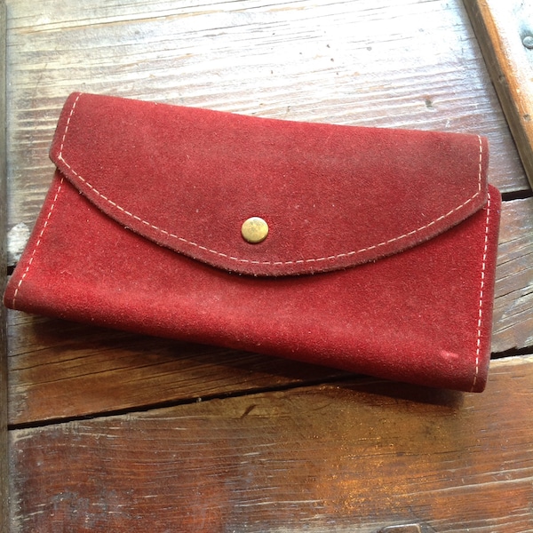 Suede Wallet - Etsy