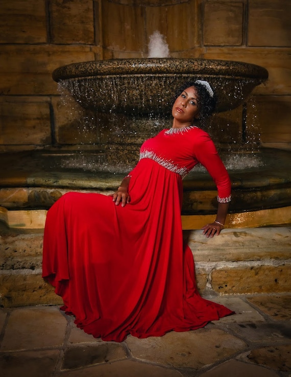 Vintage red formal - Gem