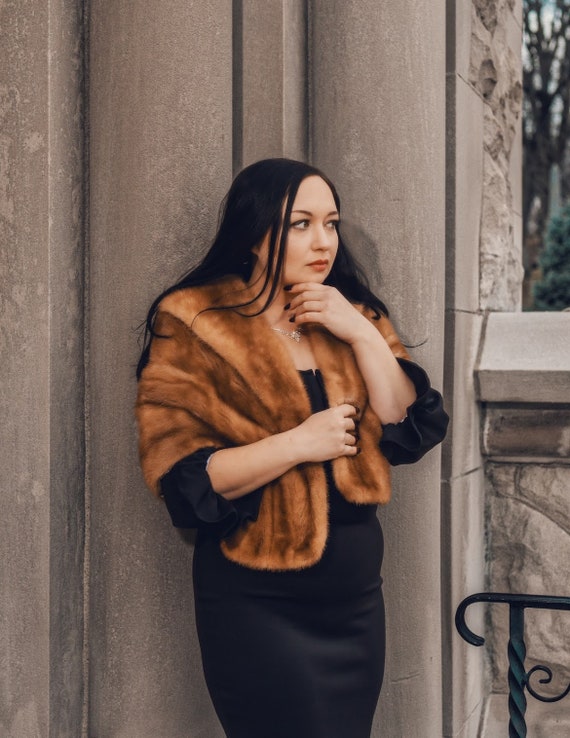 Vintage mink stole siberian - Gem