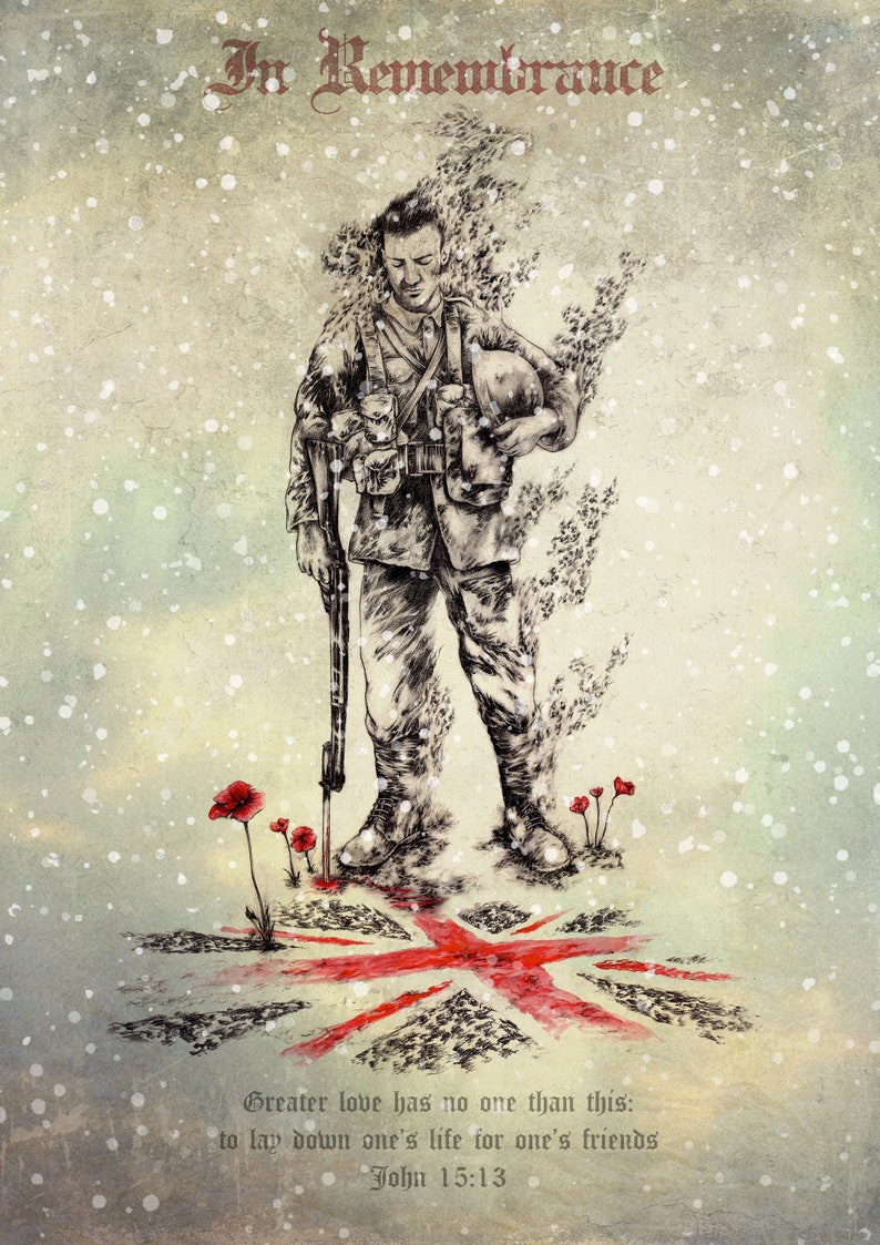 IN REMEMBRANCE, A Unique Art Print to Commemorate Remembrance Day ...