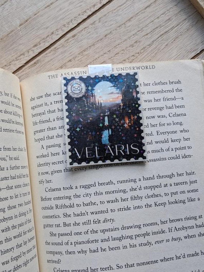 Magnetic Bookmark - Velaris Postage Stamp Design, ACOTAR Inspired ...