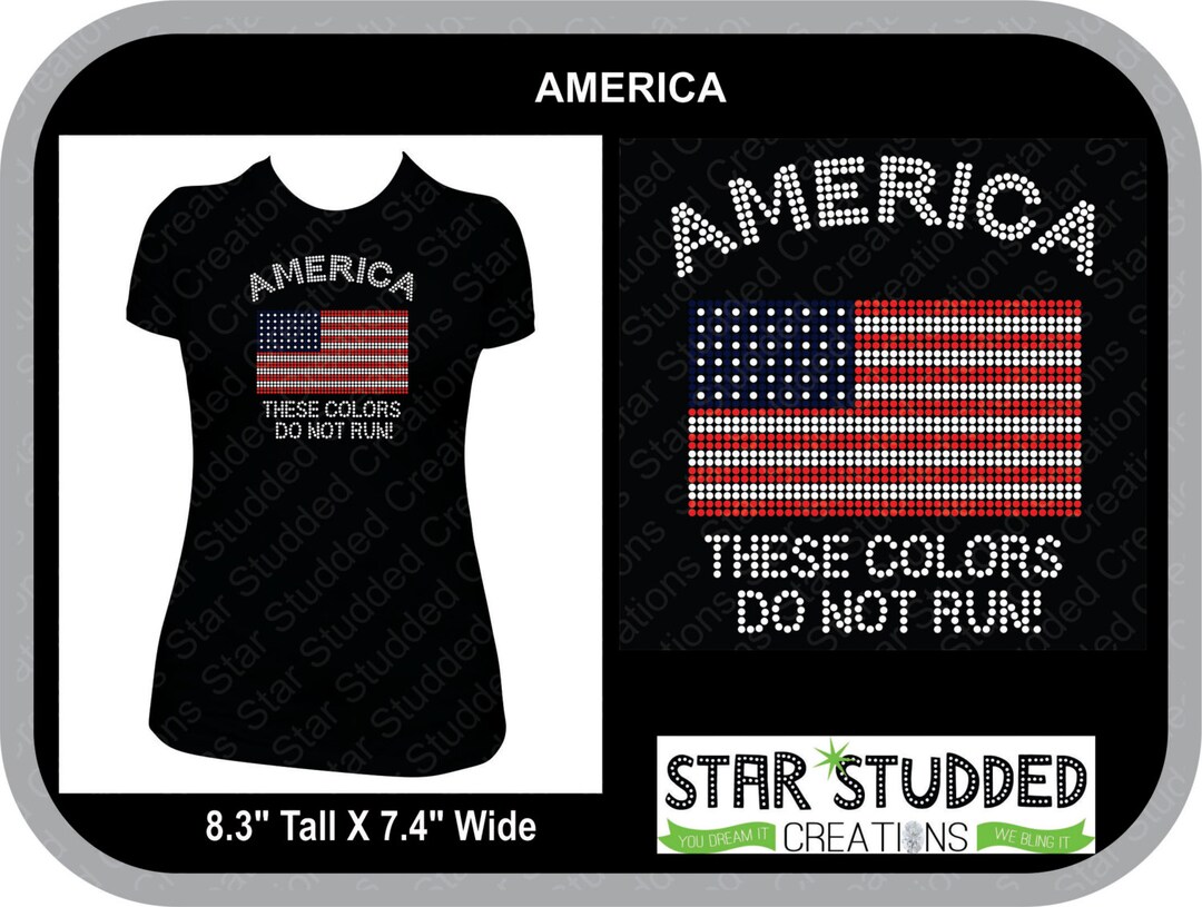 AMERICA, These Colors Don't Run!!!!! HOORAH! American Pride in Spangle ...