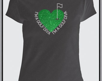 Bling Golf Shirt | Etsy