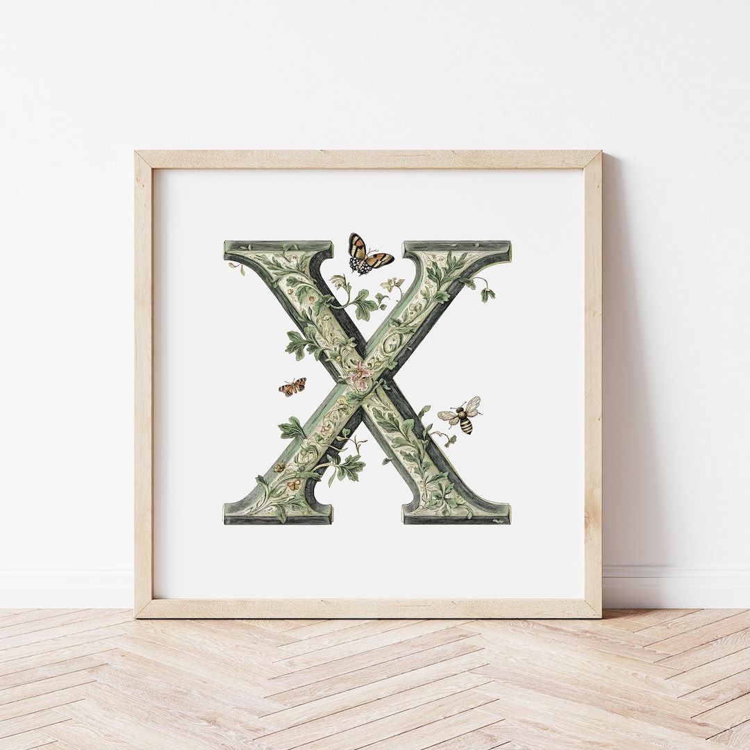 Alphabet - Printable Letter X. for Nursery, Children, Initials, School ...