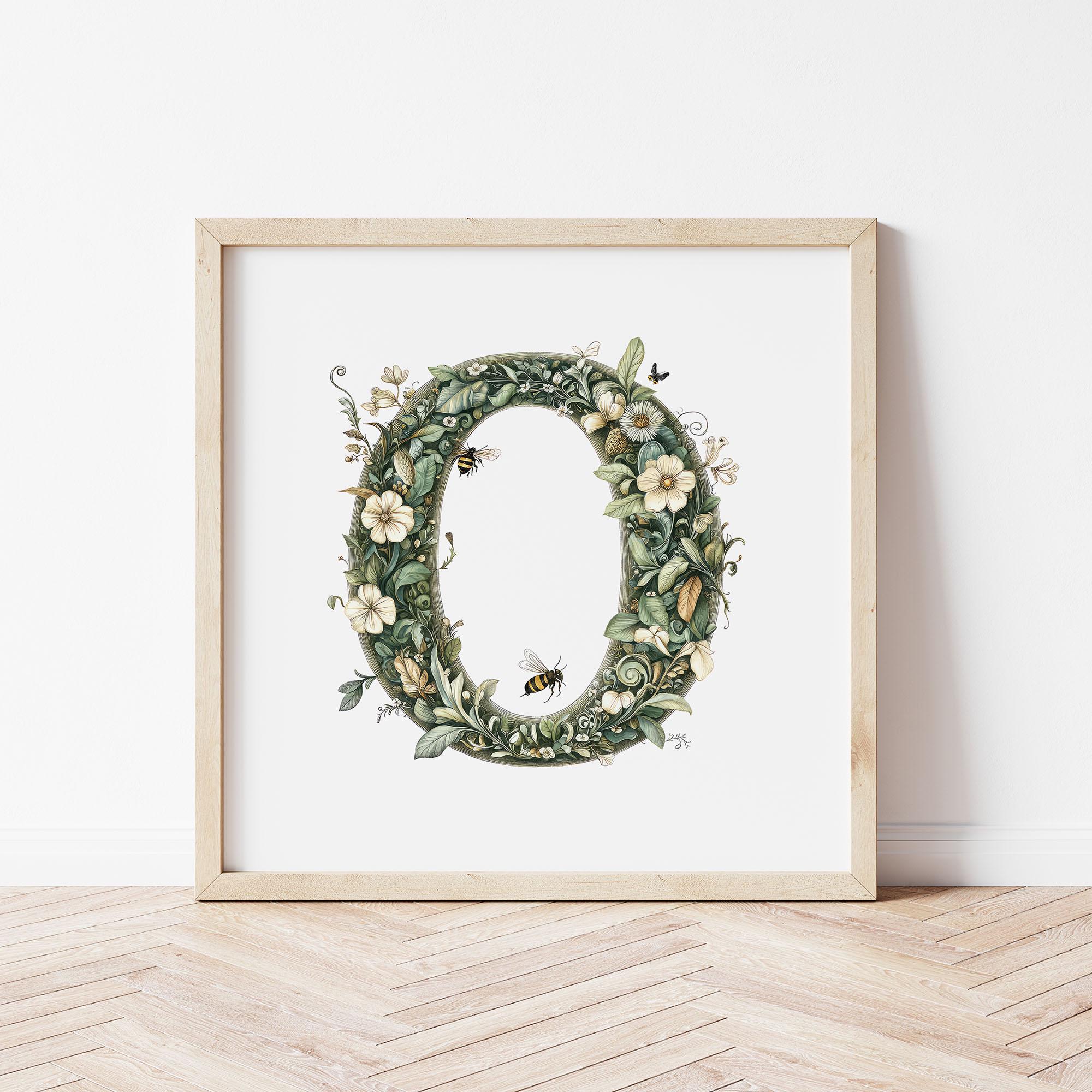 Alphabet - Printable Letter O. for Nursery, Children, Initials, School ...