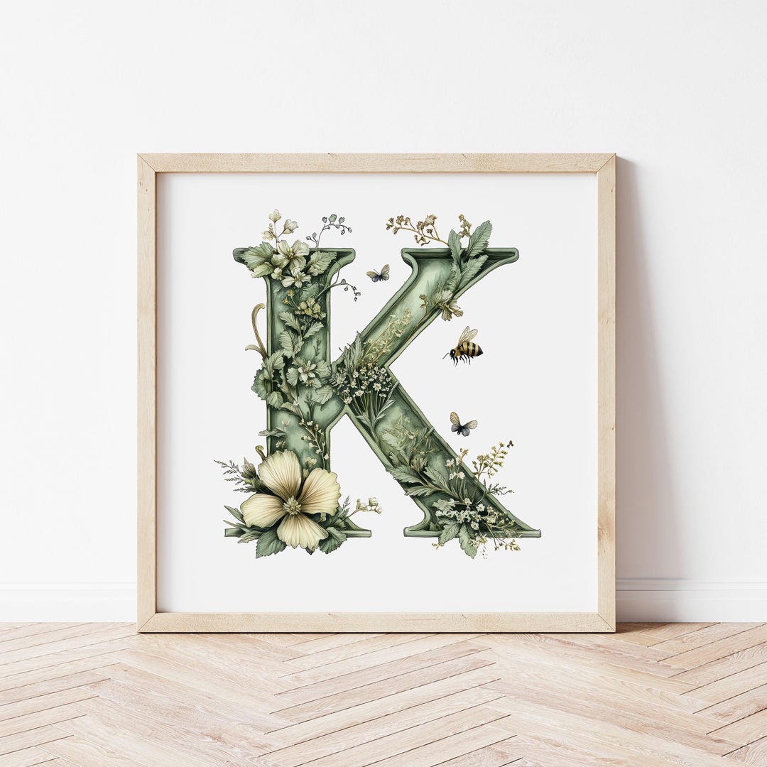 Alphabet - Printable Letter K. for Nursery, Children, Initials, School ...