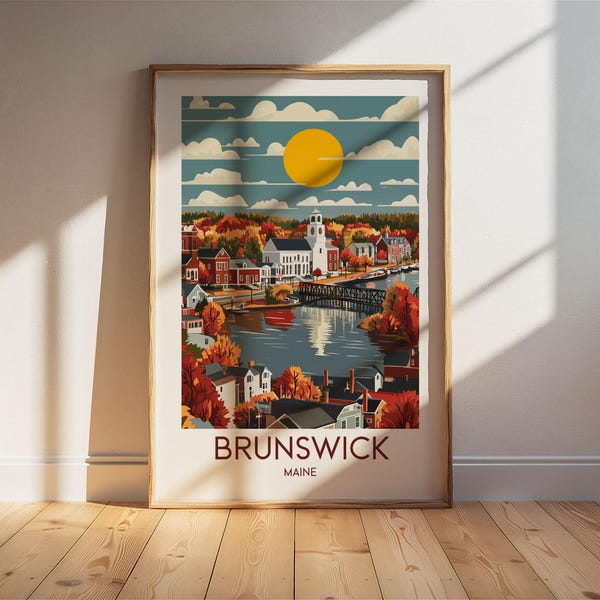 Maine Retro Posters - Etsy