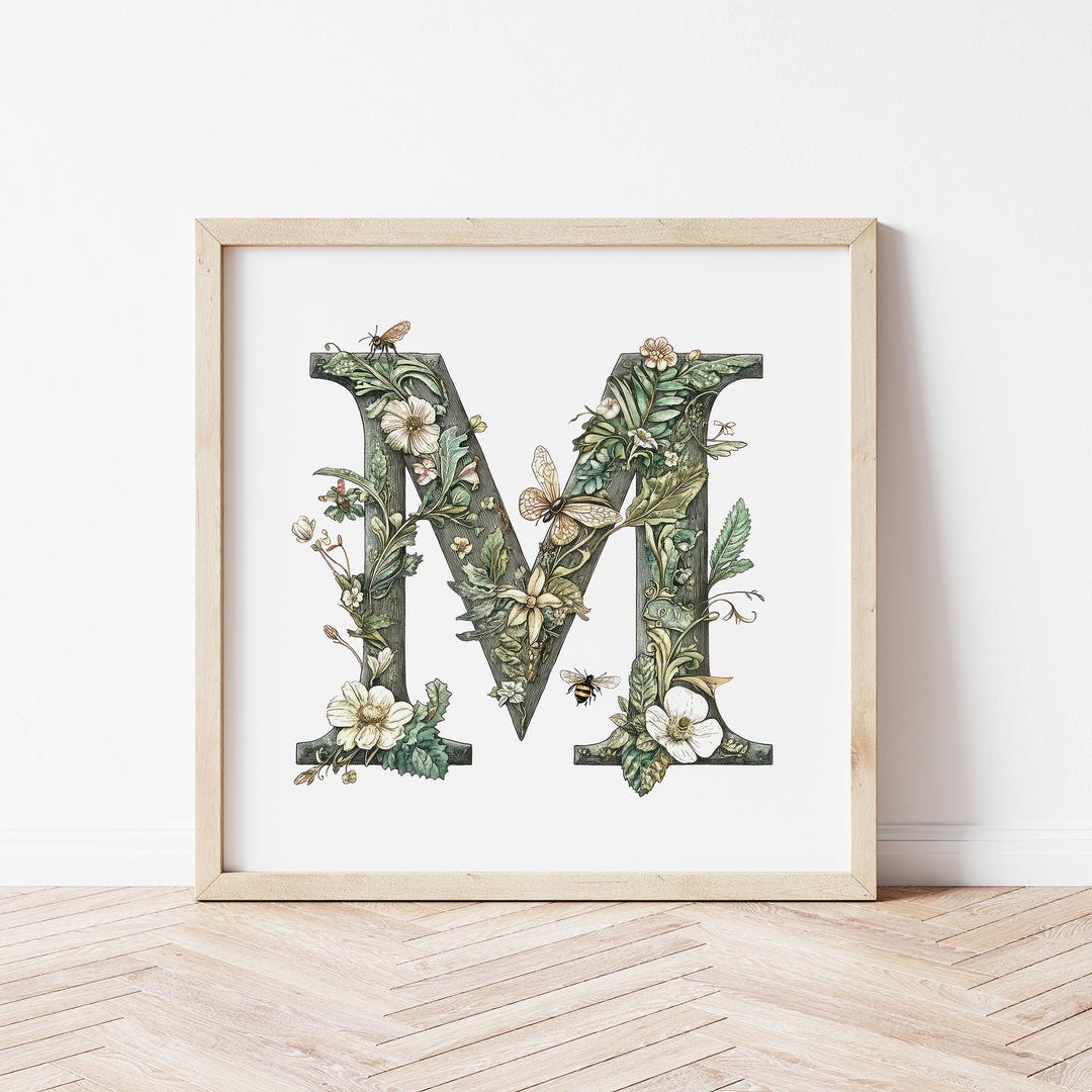 Alphabet - Printable Letter M. for Nursery, Children, Initials, School ...
