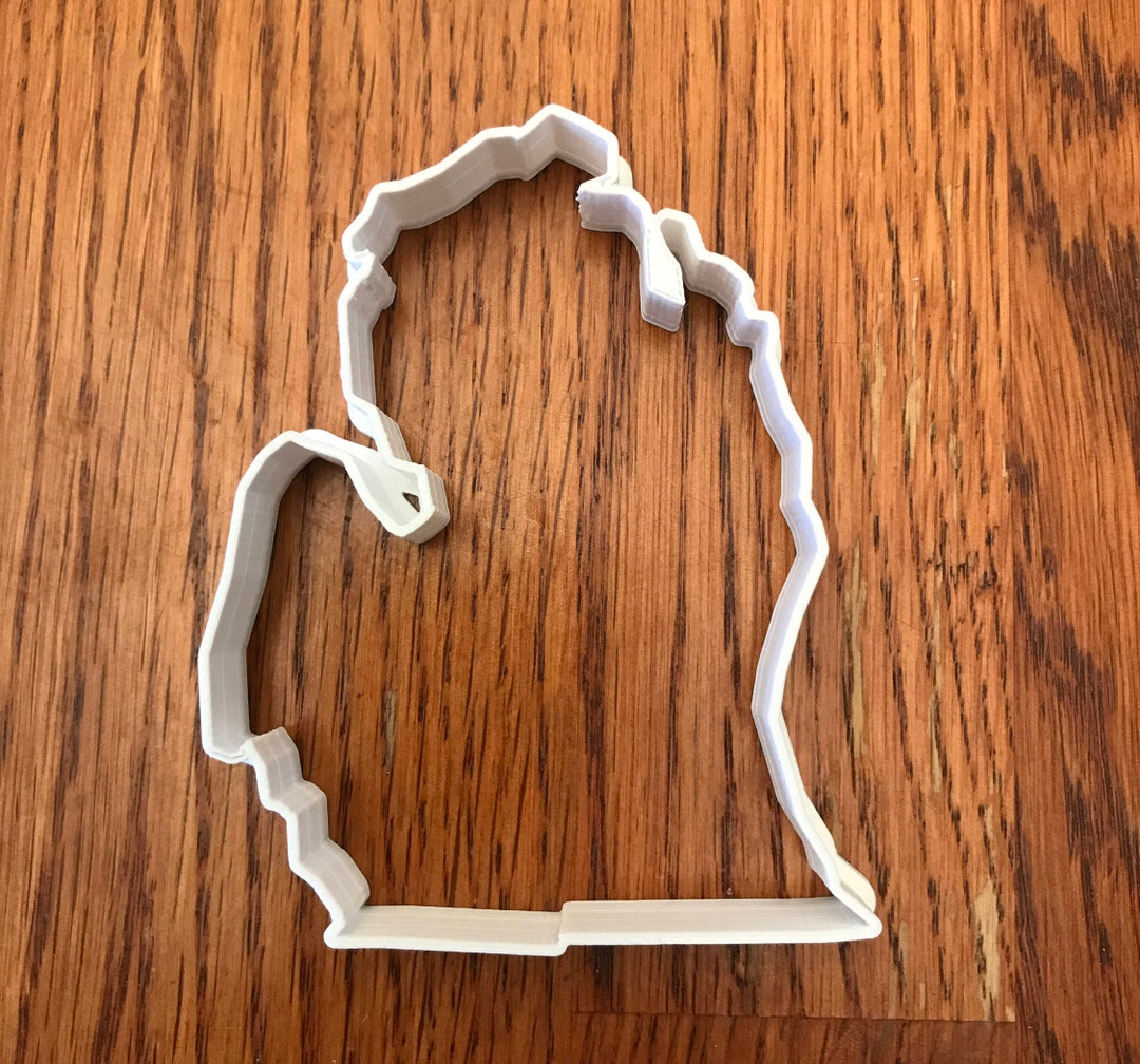 Michigan Lower Penninsula State Cookie and Fondant Cutters - Etsy
