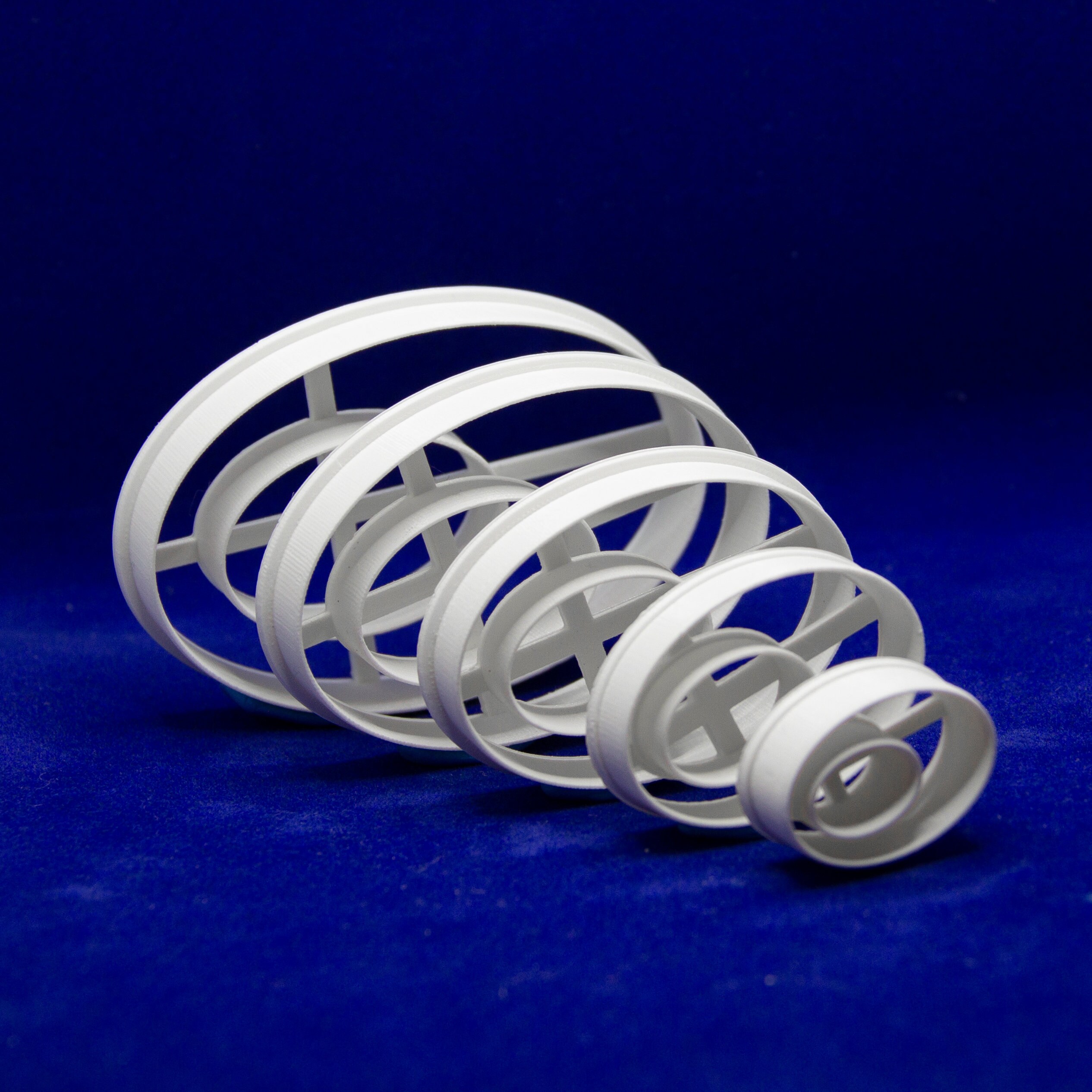 Set of Five Offset Oval Donut Shaped Polymer Clay Cutters - Etsy