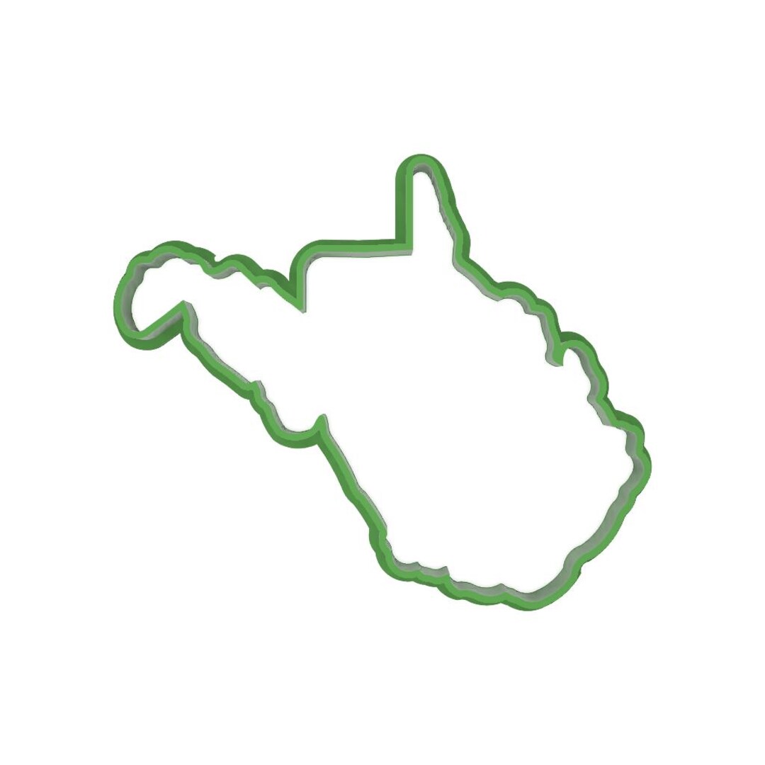 West Virginia State Cookie and Fondant Cutter - Etsy