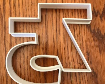 75 Seventy Five Seventy Fifth Cookie Cutter and Fondant Cutter and Clay ...