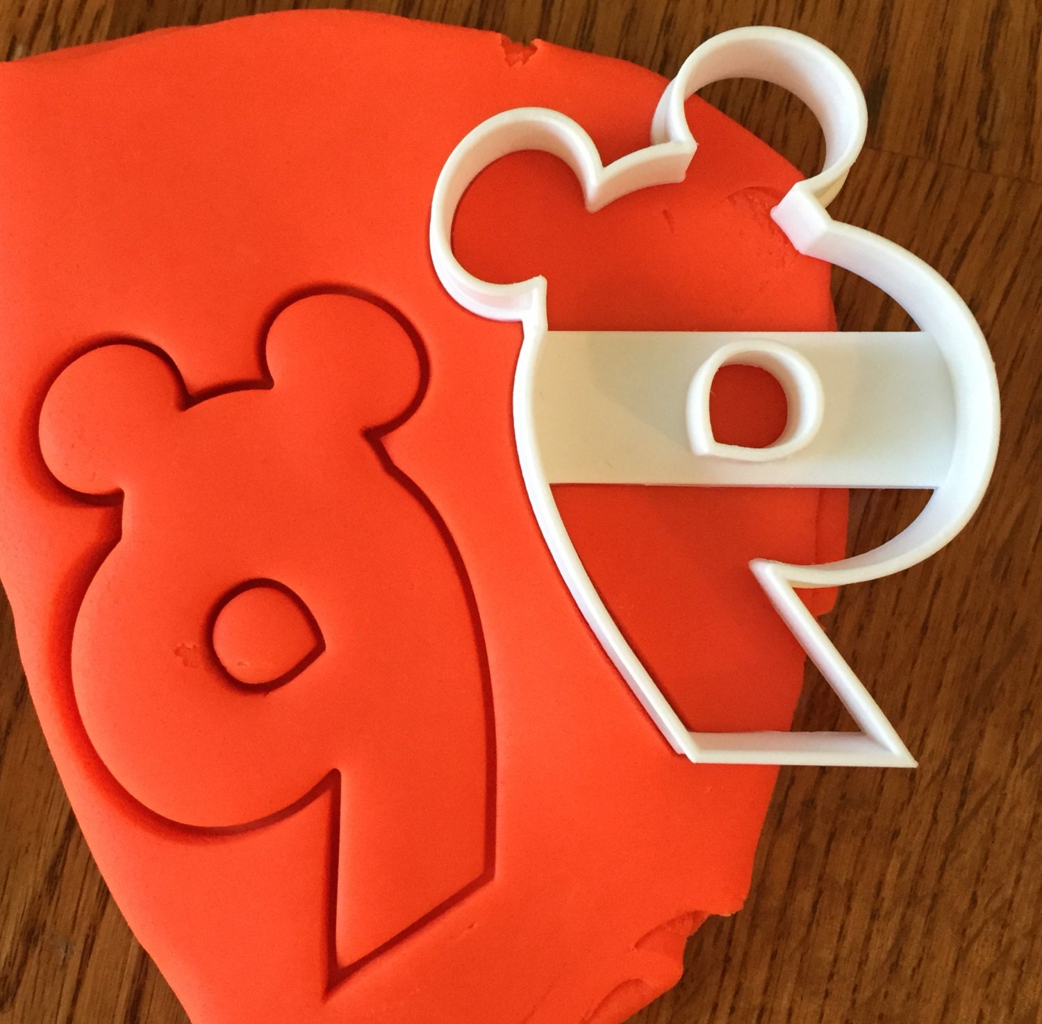 Number Nine With Mickey Mouse Ears Cookie and Fondant Cutter - Etsy