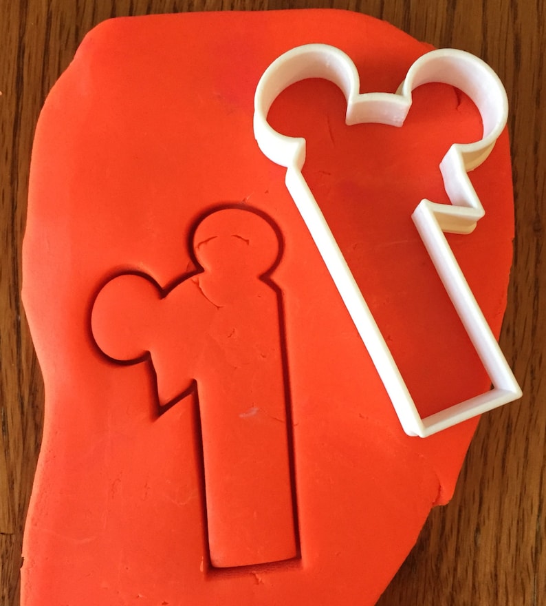 Number One with Mickey Mouse Ears cookie and fondant cutter | Etsy