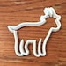 Goat Shaped Cookie and Fondant Cutter - Etsy