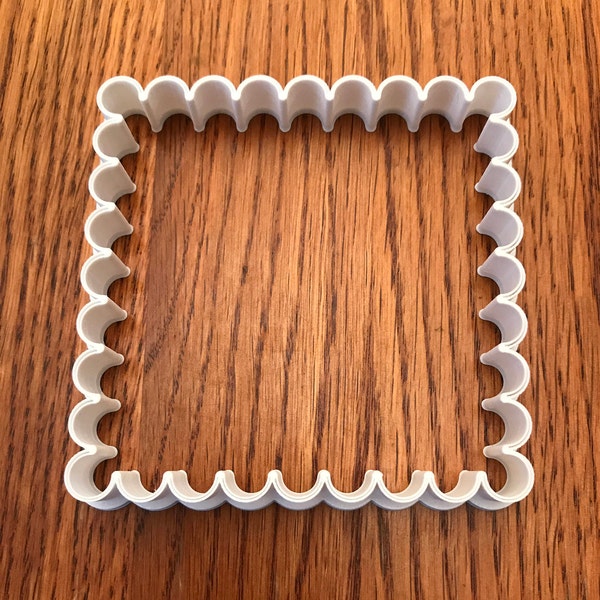 Scalloped Square - Etsy