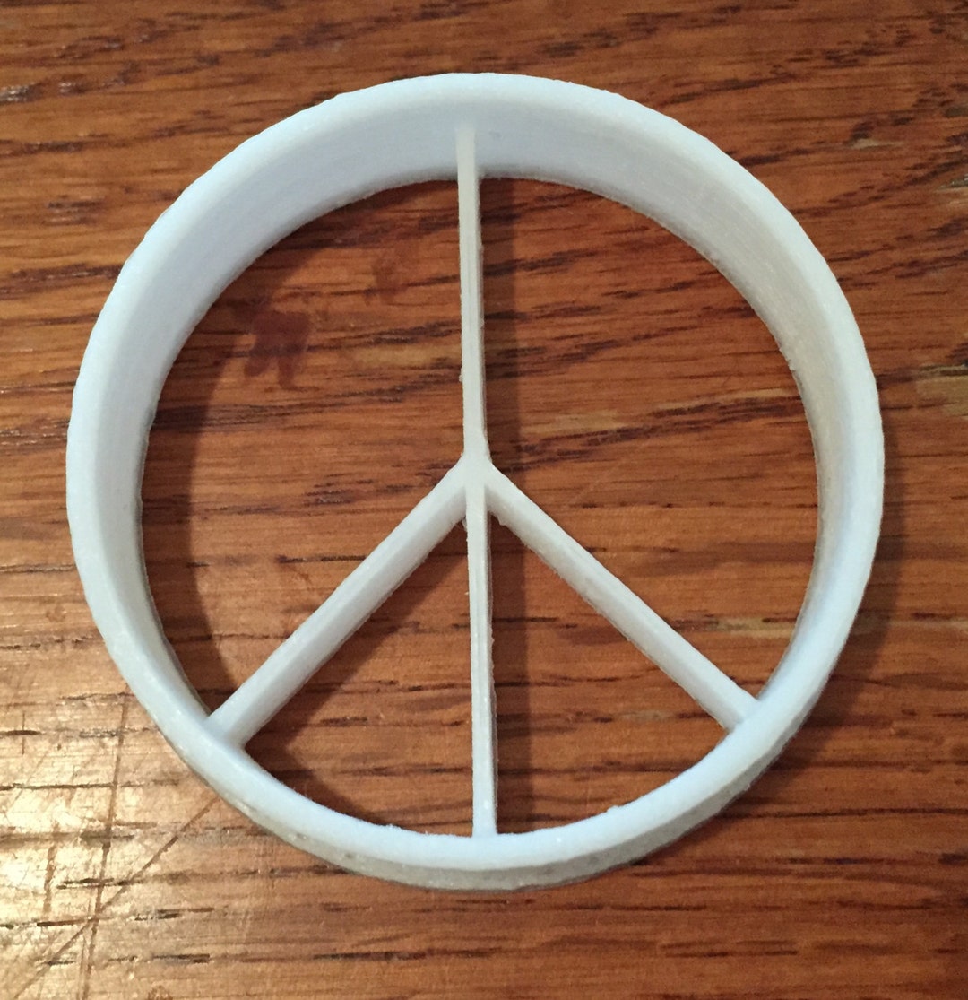 Peace Sign Cookie and Fondant Cutter - Etsy