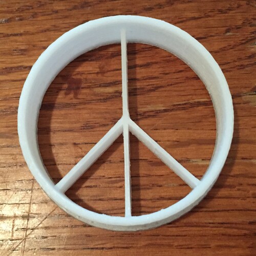Peace Sign Cookie and Fondant Cutter - Etsy