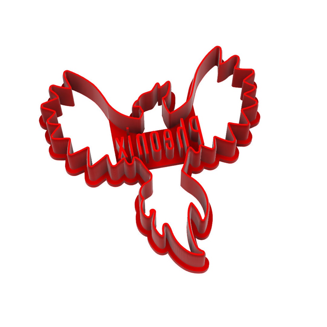 Personalized Phoenix Bird Shape Cookie and Fondant Cutter - Etsy
