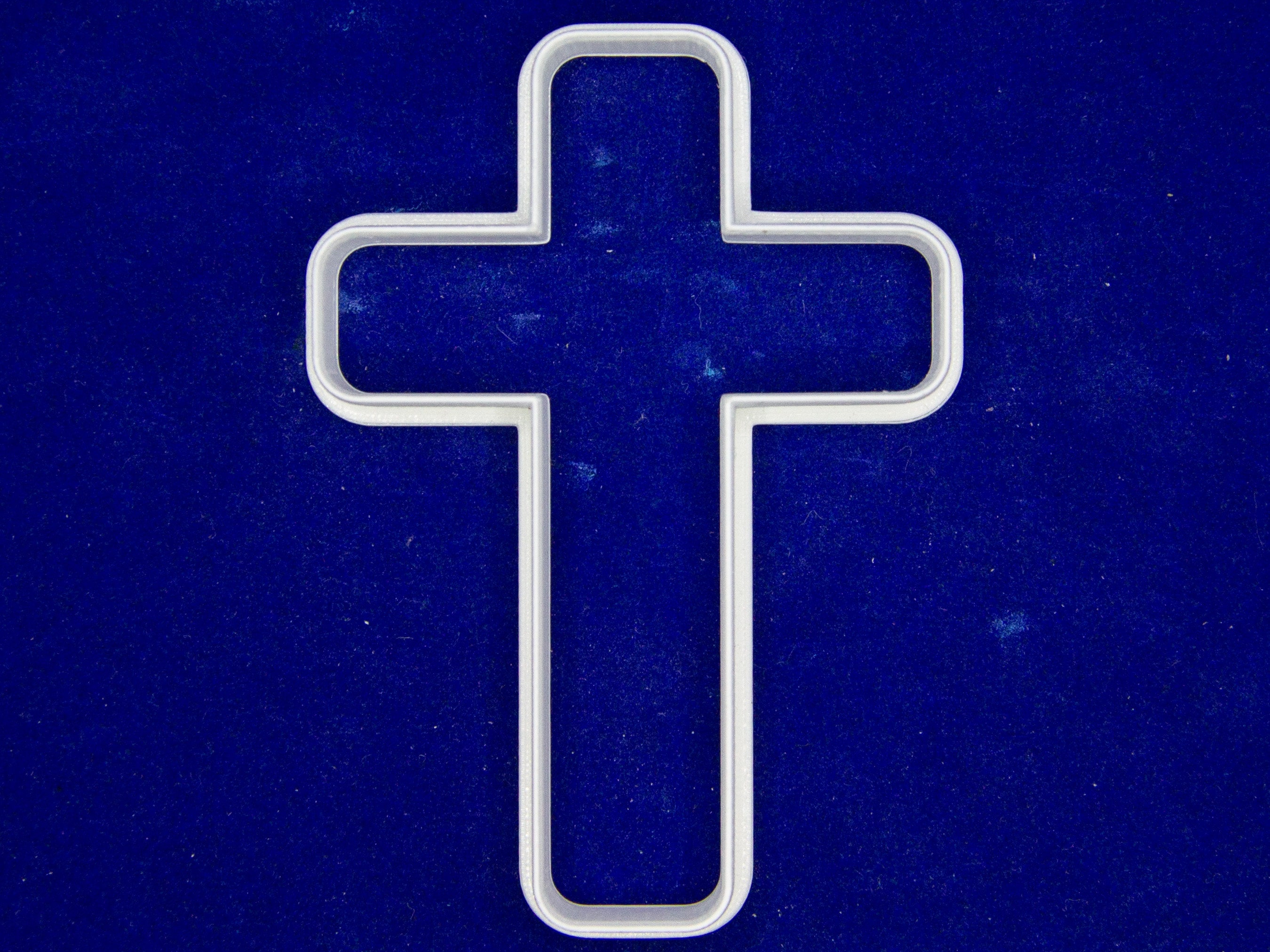 Cross with rounded corners polymer clay or cookie cutter | Etsy