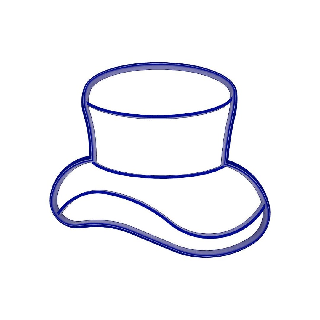 Top Hat Shaped Cookie and Fondant Cutter - Etsy