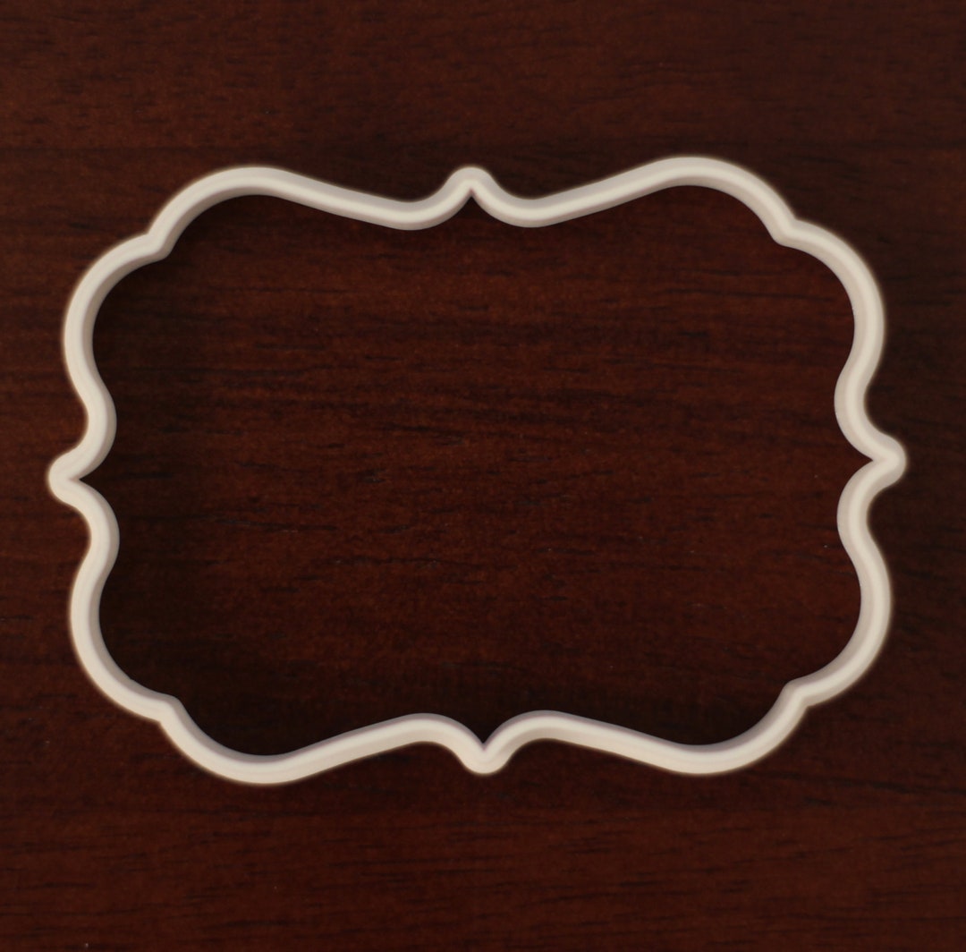 Bracket Card or Plaque Shaped Cookie and Fondant Cutter - Etsy