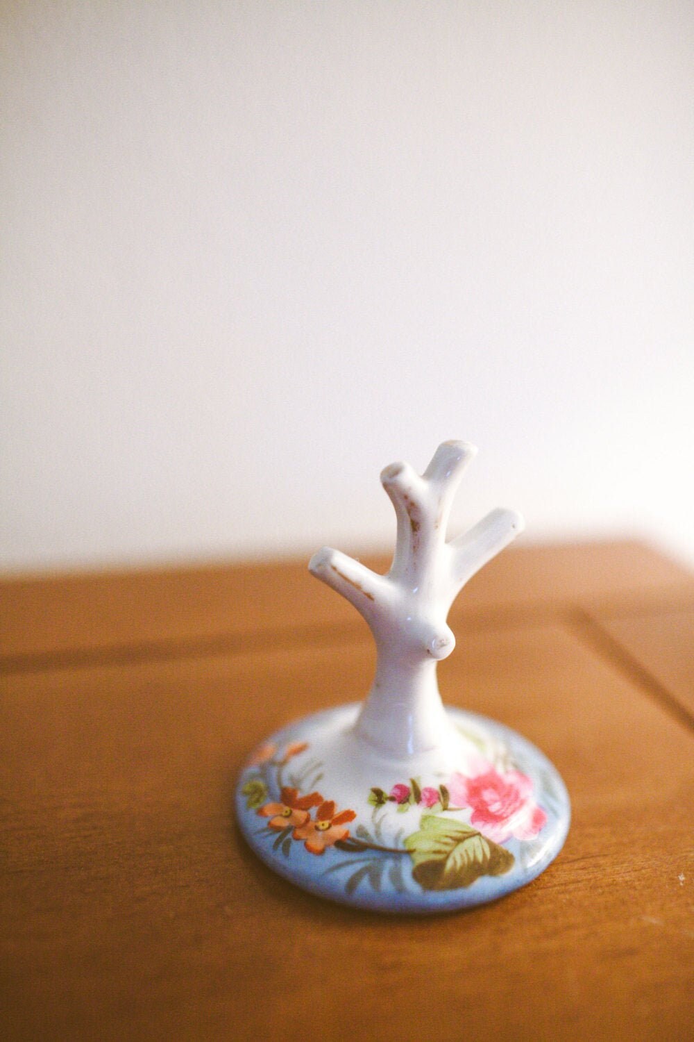 Vintage Hand Painted Porcelain Ring Tree - Etsy