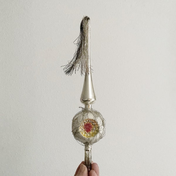 Tinsel Tree Topper - Etsy