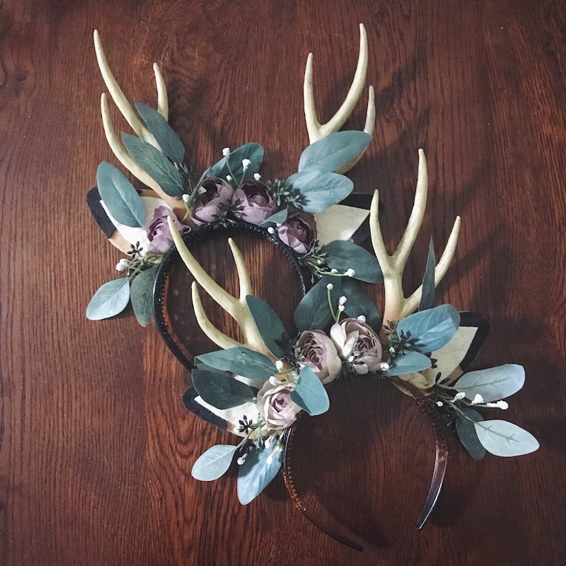 Deer Antler Headband - Etsy