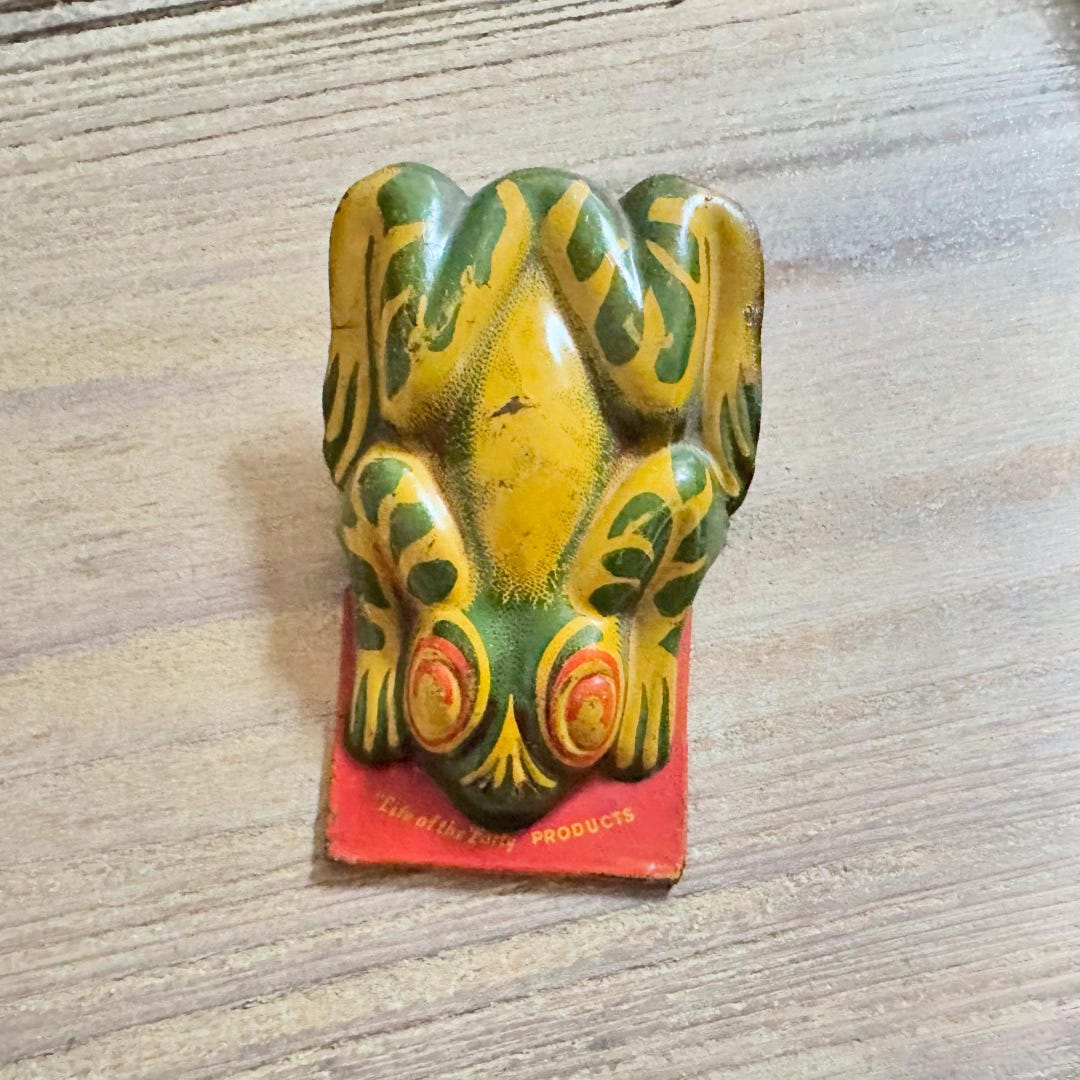 Vintage Frog Clicker Toy - Etsy
