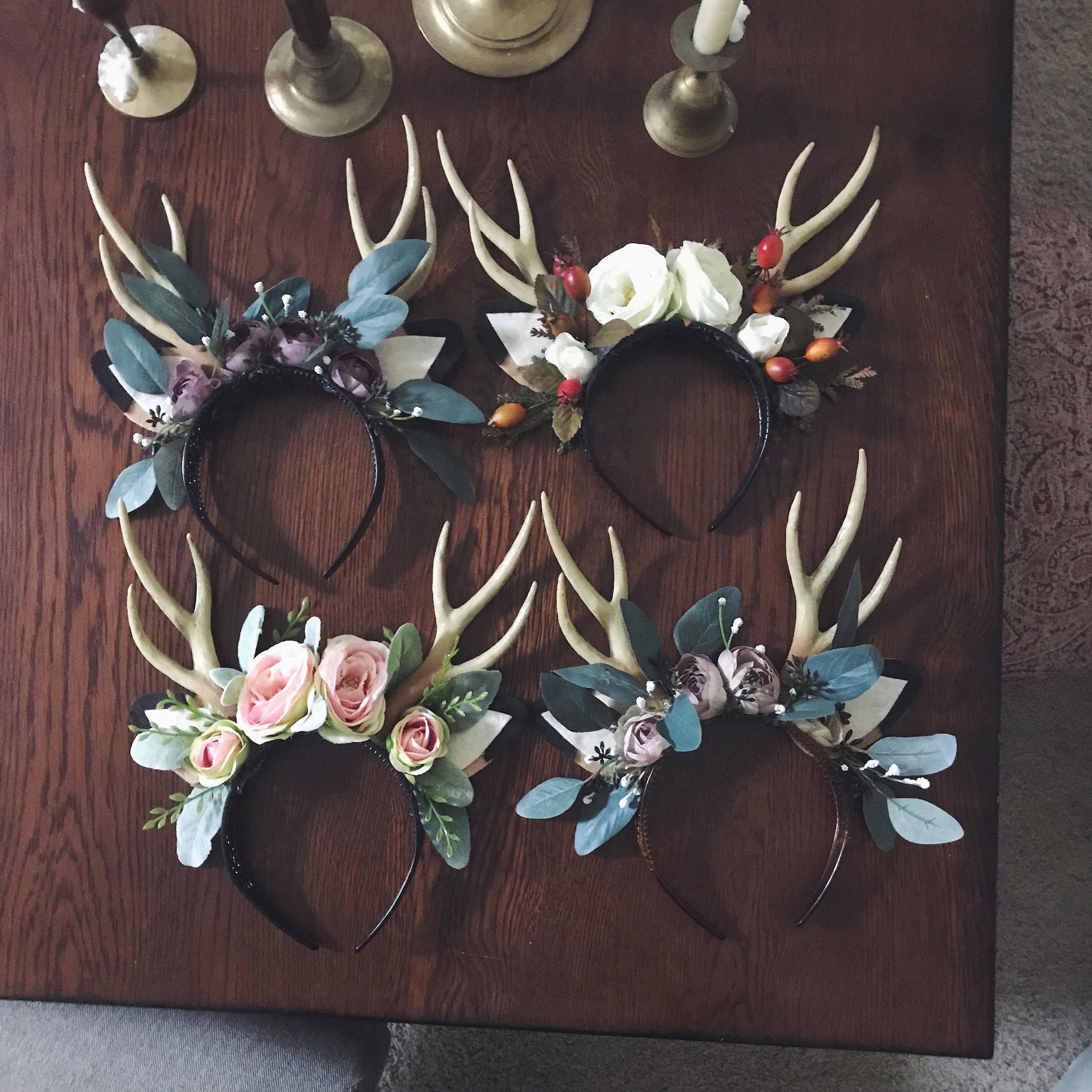 Elegant Floral Deer Headband - Etsy