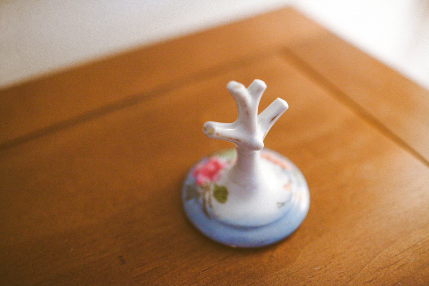 Vintage Hand Painted Porcelain Ring Tree - Etsy